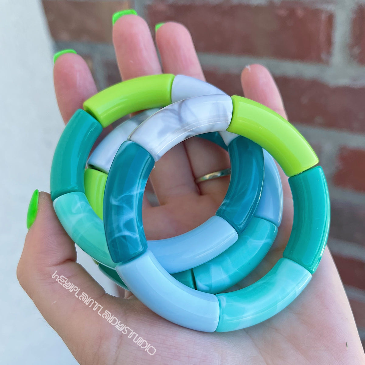 POOL FLOAT - Macaroni Stretch Bracelet – Hey Plant Lady Studio